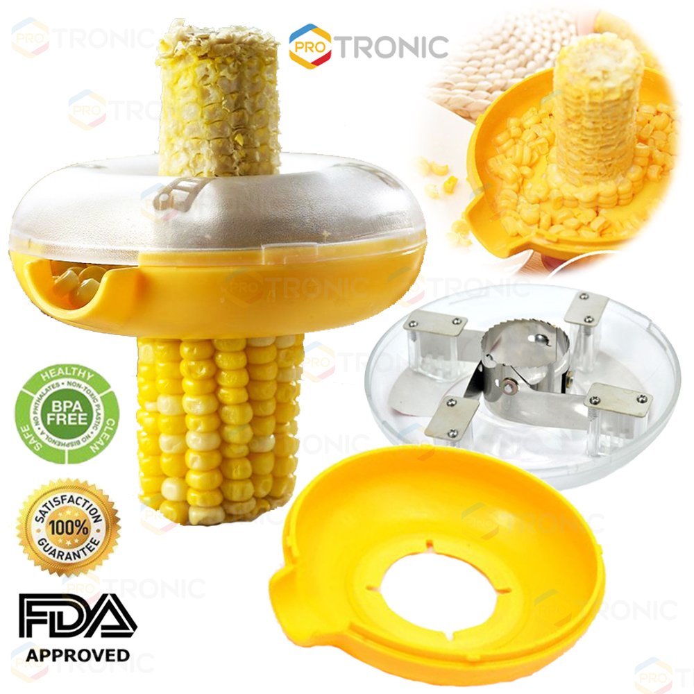 Pro Tronic Corn Slicer Peeler Thresher Tool Kitchen Cob Kerneler Cutter Stripper Remover best ...