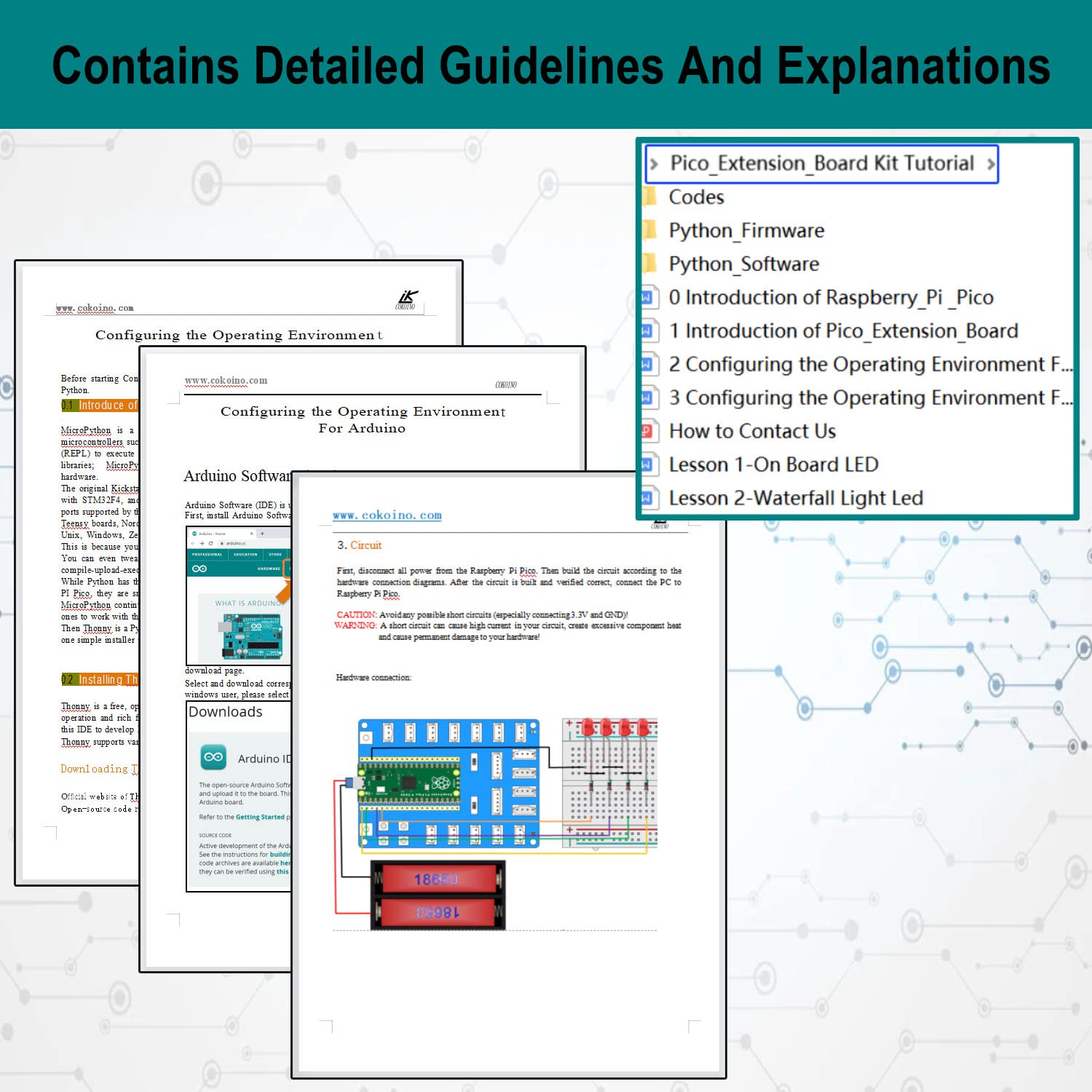 Mua LK COKOINO Raspberry Pi Pico GPIO Expansion Kit Pico GPIO Break Out ...