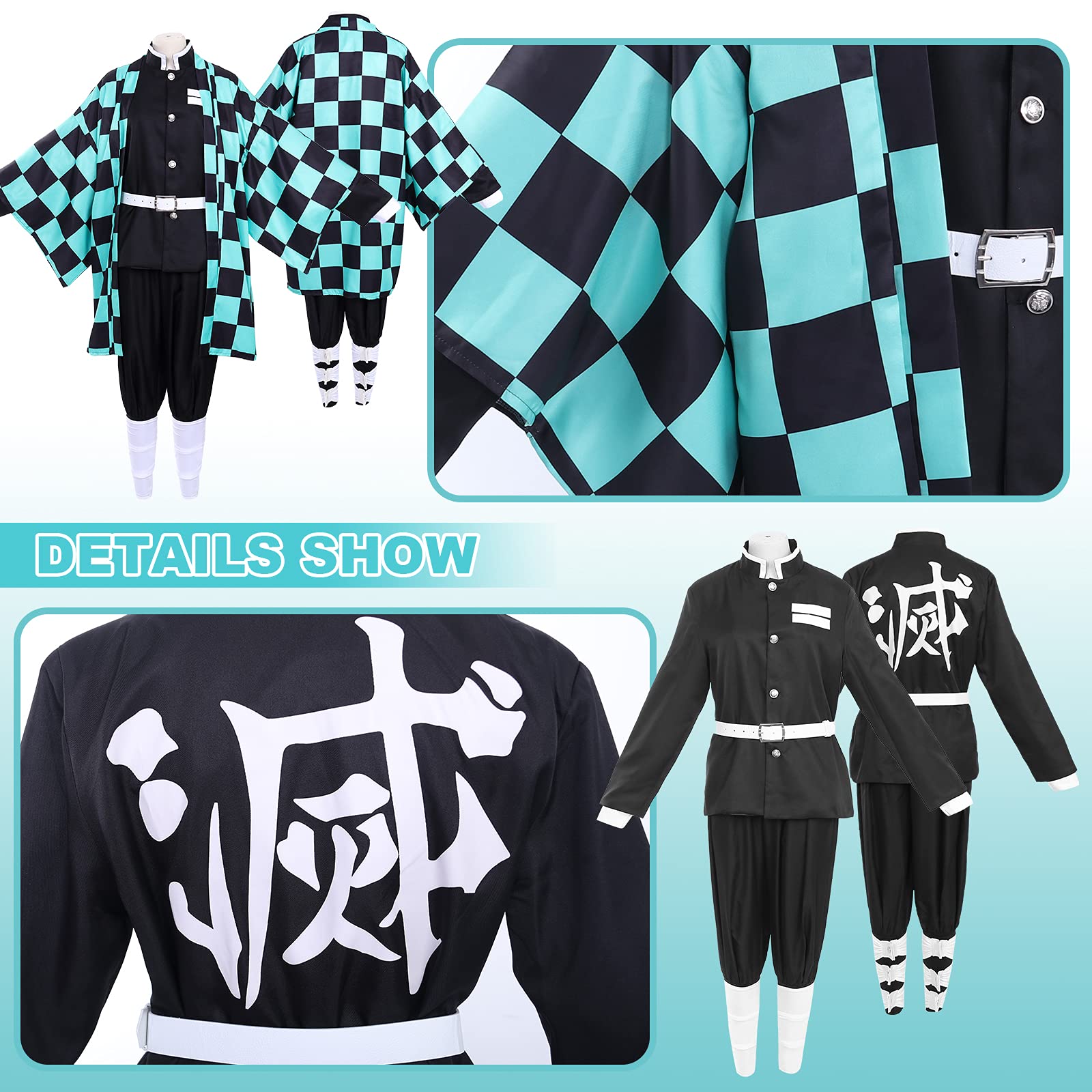 Mua Alaiyaky Tanjiro Cosplay Costume Kids Outfit Kamado Tanjiro Kimono ...