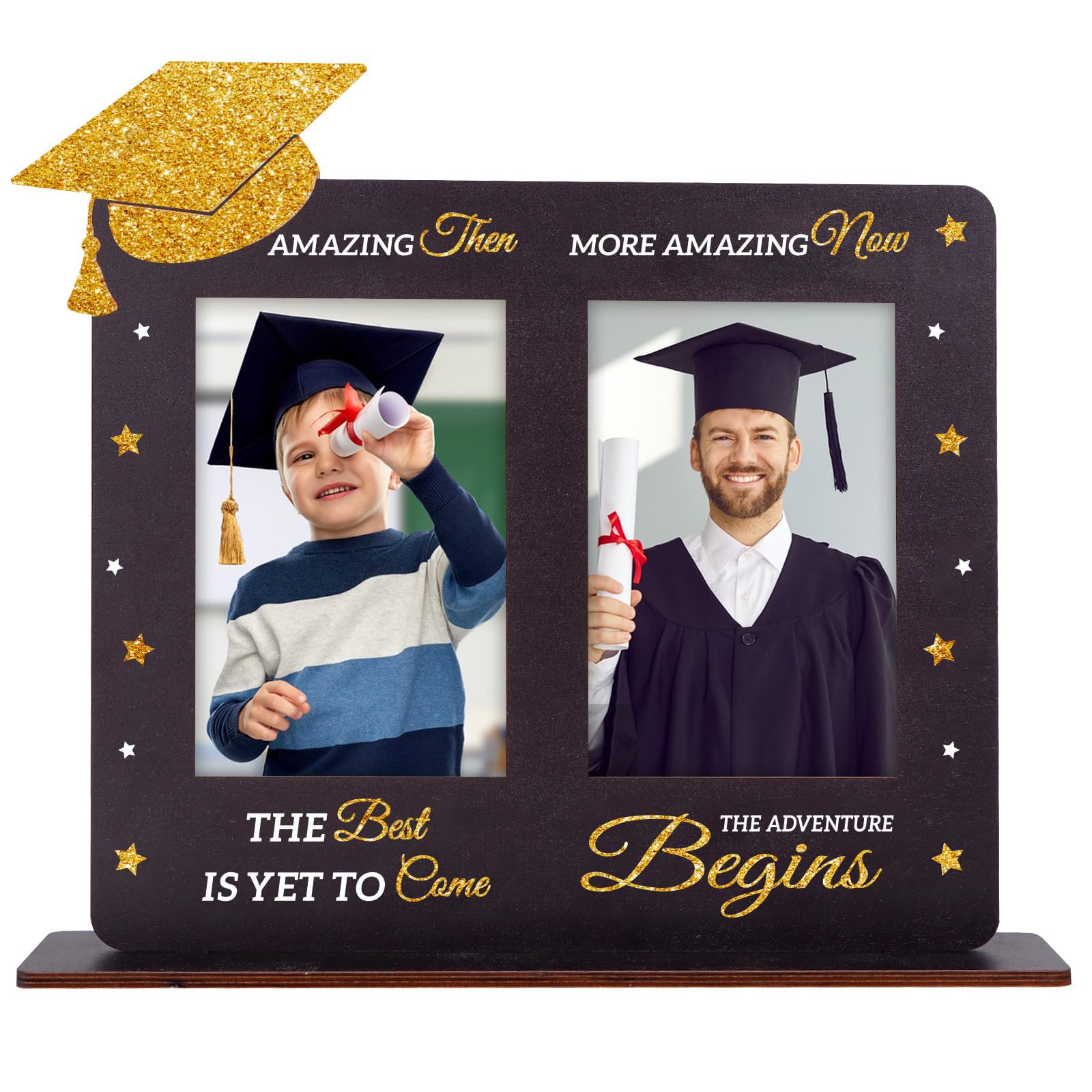 FLYAB 2025 Graduation Picture Frame - Then and Now Photoframe ...