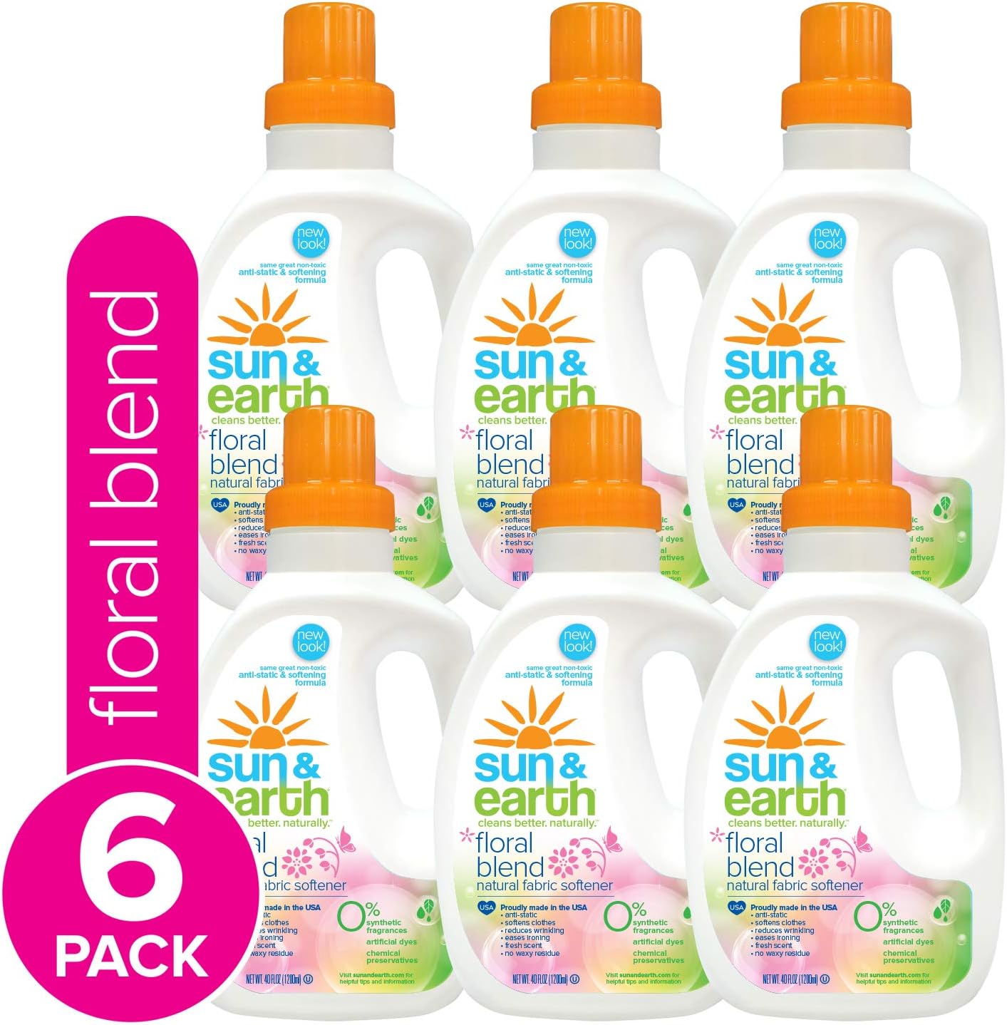 Amazon.com: Fabric Softener Liquid - Floral Blend Scent - Non-Toxic ...