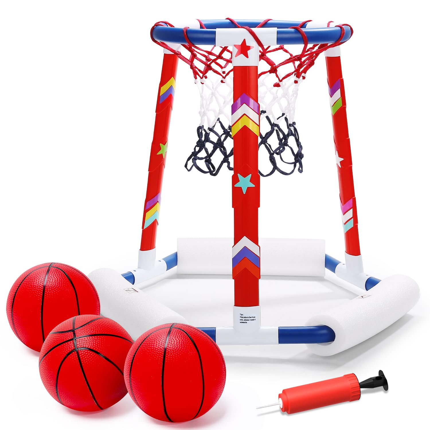 EagleStone Pool Basketball Toys, Floating Basketball Hoop for Pool Game ...