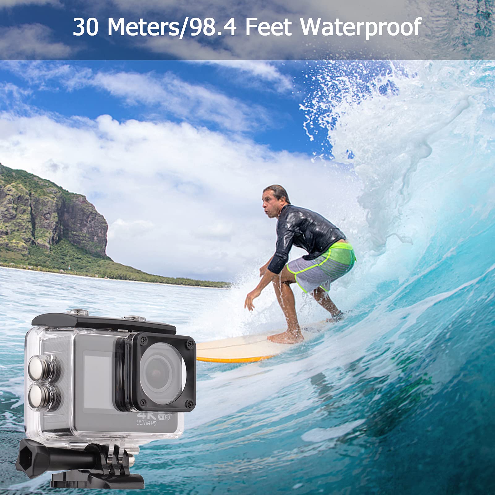 Mua 4K60FPS Ultra High Definition WiFi Action Camera Dual Screen 170 ...