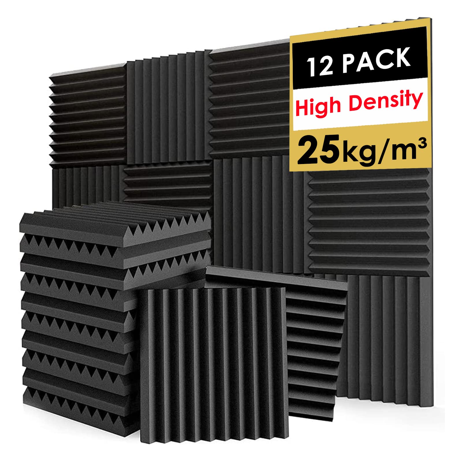 Mua FONESO Acoustic Panels 1"x12"x12" High Density Soundproof Foam ...