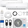 Amazon.com: TOSOT 18,000 BTU Dual 2 Zone Mini Split Air Conditioner with Heat Pump, 21 SEER2 ...