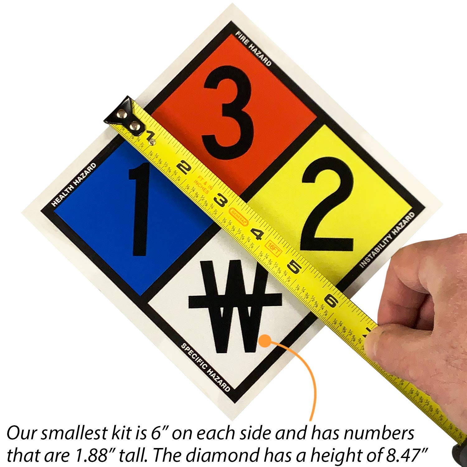 Mua SmartSign - S-5541 NFPA Magnetic Sign Kit (Placard, Digits ...