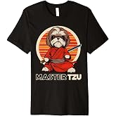 Amazon.com: Master Tzu Ninja Shih Tzu Samurai Dog Anime T-Shirt ...