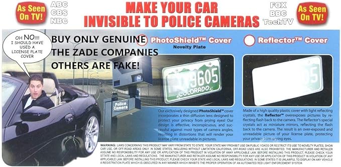 License Plate Cover IR Invisible-Plate Infrared Cover Protector …: Buy ...