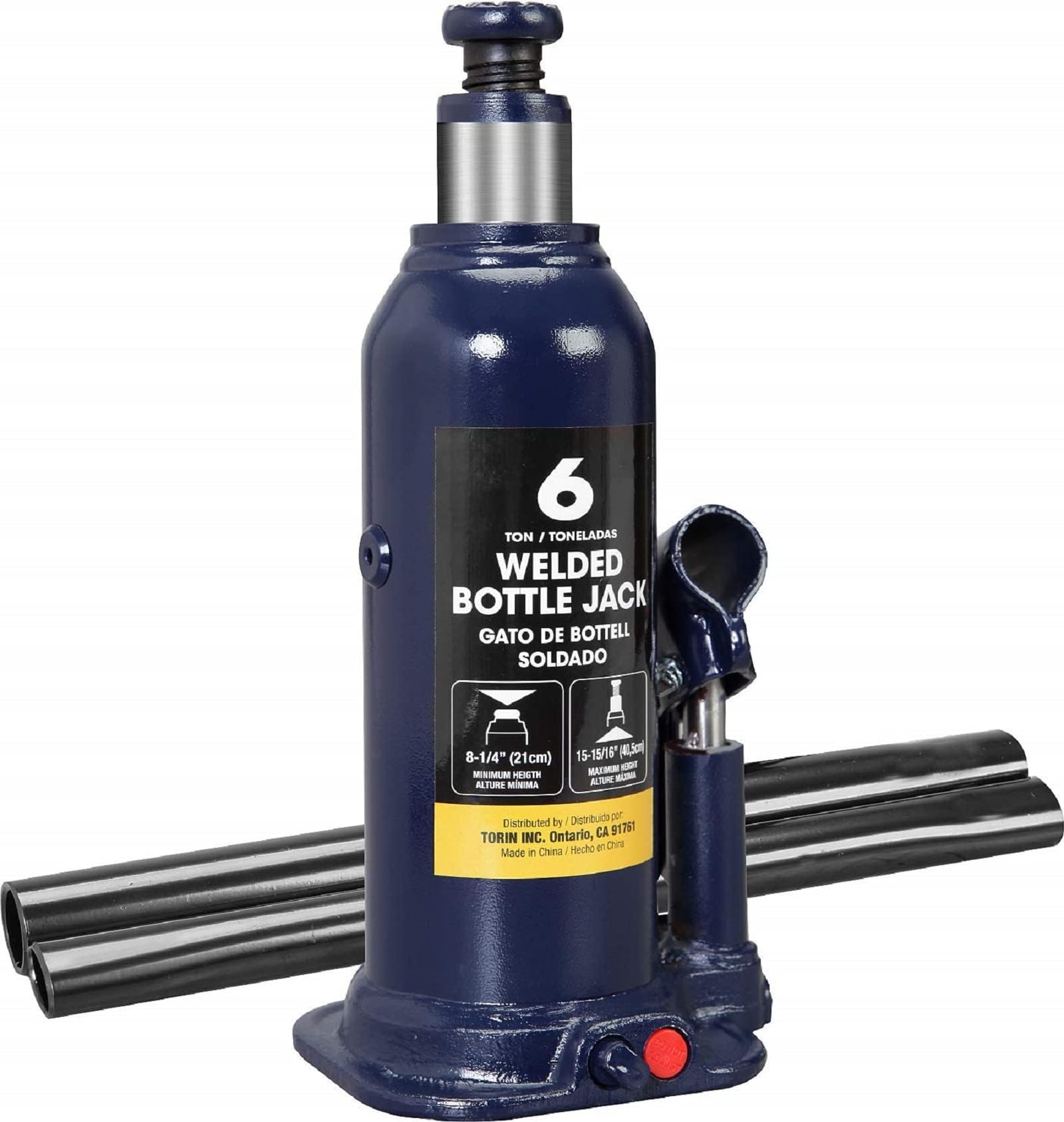 BIG RED 6 Ton (12,000 LBs) Torin Welded Hydraulic Car Bottle Jack for ...