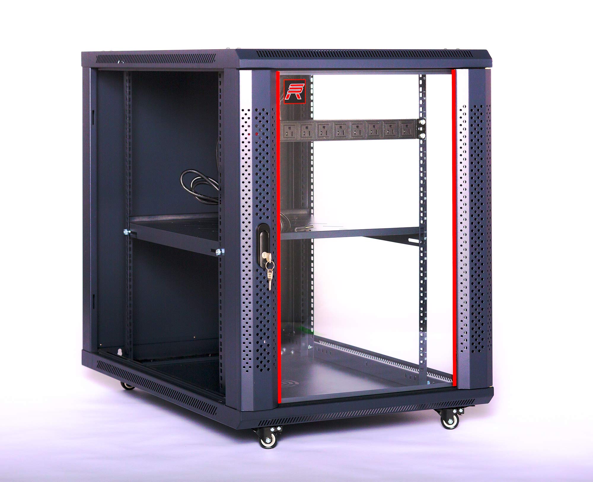 12U Server Rack Cabinet Enclosure Fully Equipped! Accessories Free ...