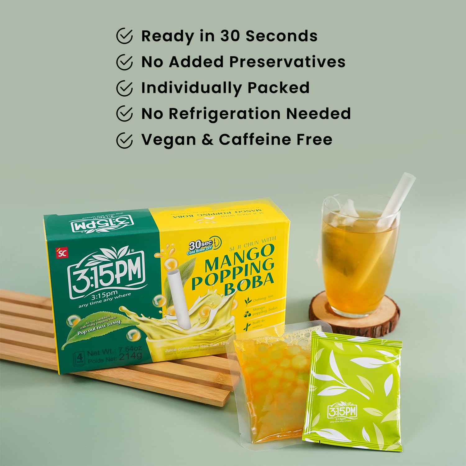 Mua 3:15PM - Mango Popping Boba Tea | Boba Tea Kit | Bubble Tea ...