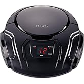 Amazon.com: Proscan Elite Portable CD Boombox with AM/FM Radio ...