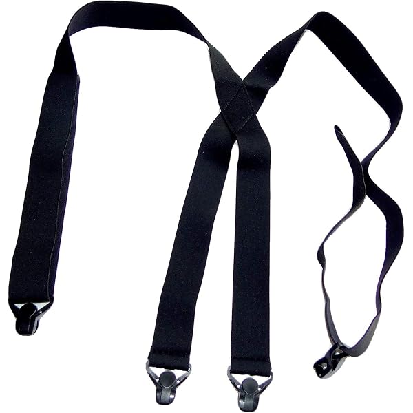 Men's Elastic Side Clip Airport Suspenders TSA Compliant CTM Men's TSA ...