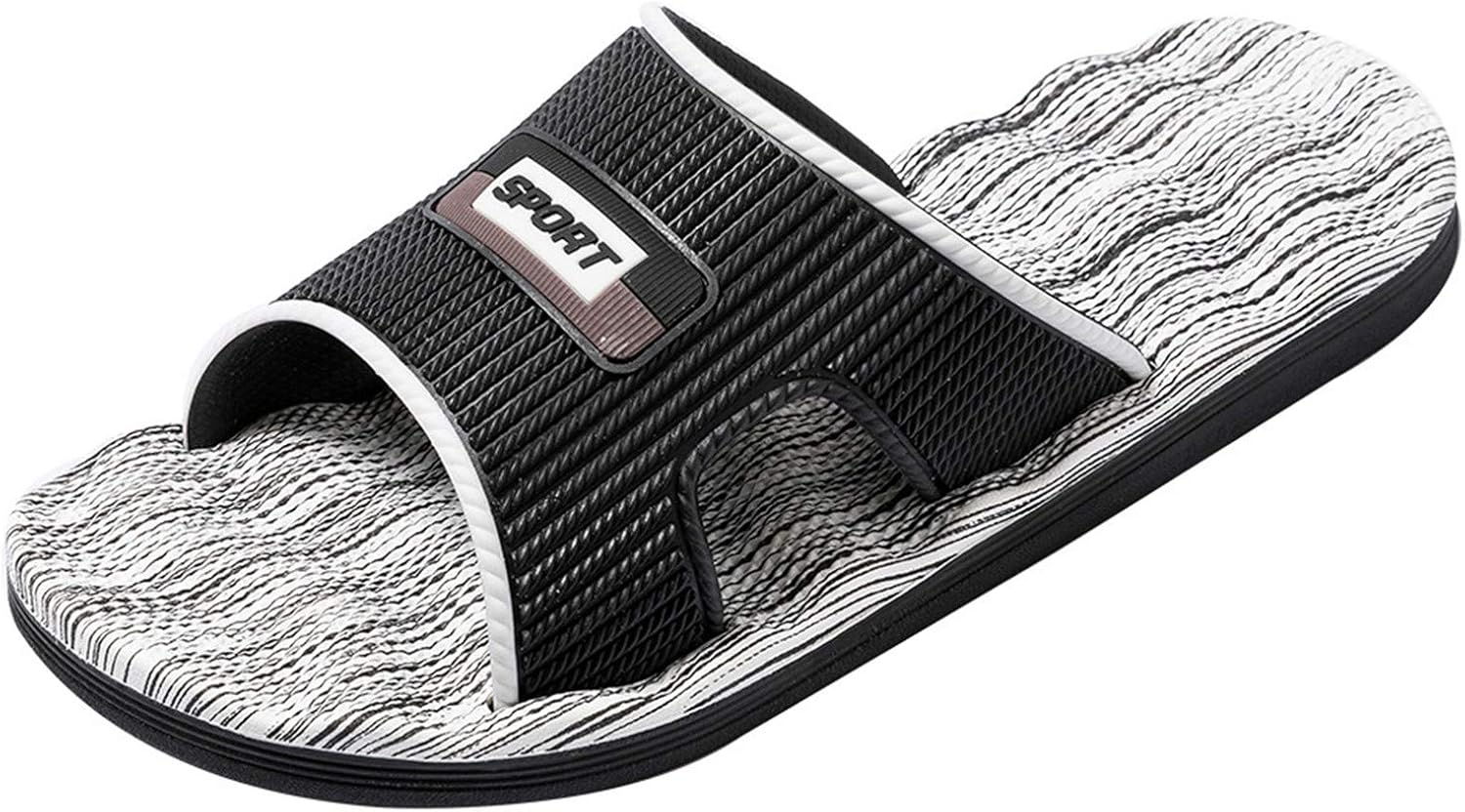 Men's Beach Pool Slides Indoor Bath Sandals Anti-Slip Lightweight ...