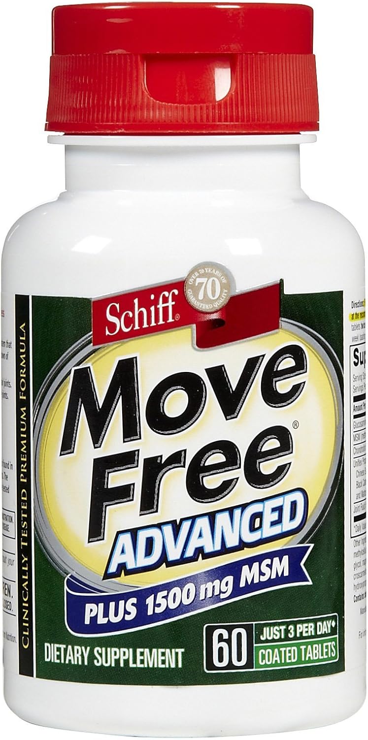 Amazon.com: Schiff Move Free Advanced Plus MSM Tabs, 60 ct: Health ...