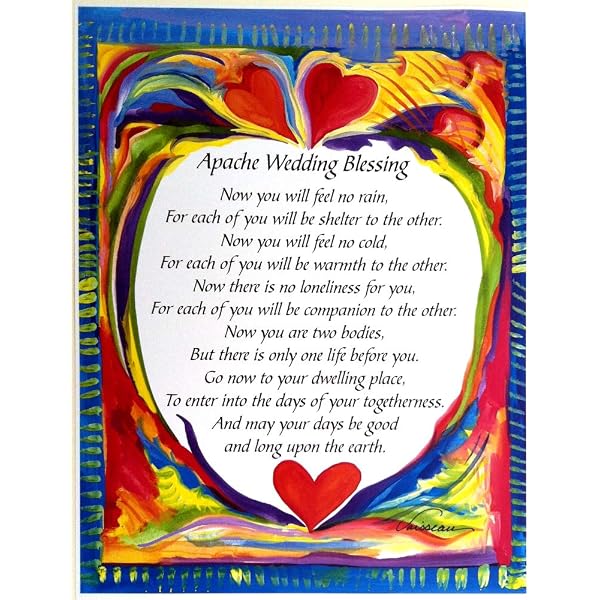 Apache wedding blessing printable | Honestweddingadvice.com