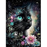Amazon.com: WSLWXSHM Diamond Painting Kits for Adults, Cat Round Full ...