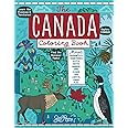 The Canada Coloring Book: Maps of Provinces and Territories with ...