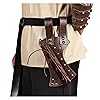 HZMAN Leather Sword Frog LARP Medieval Sword Belt Costume Accessory Rapier Knight Sword Holster ...