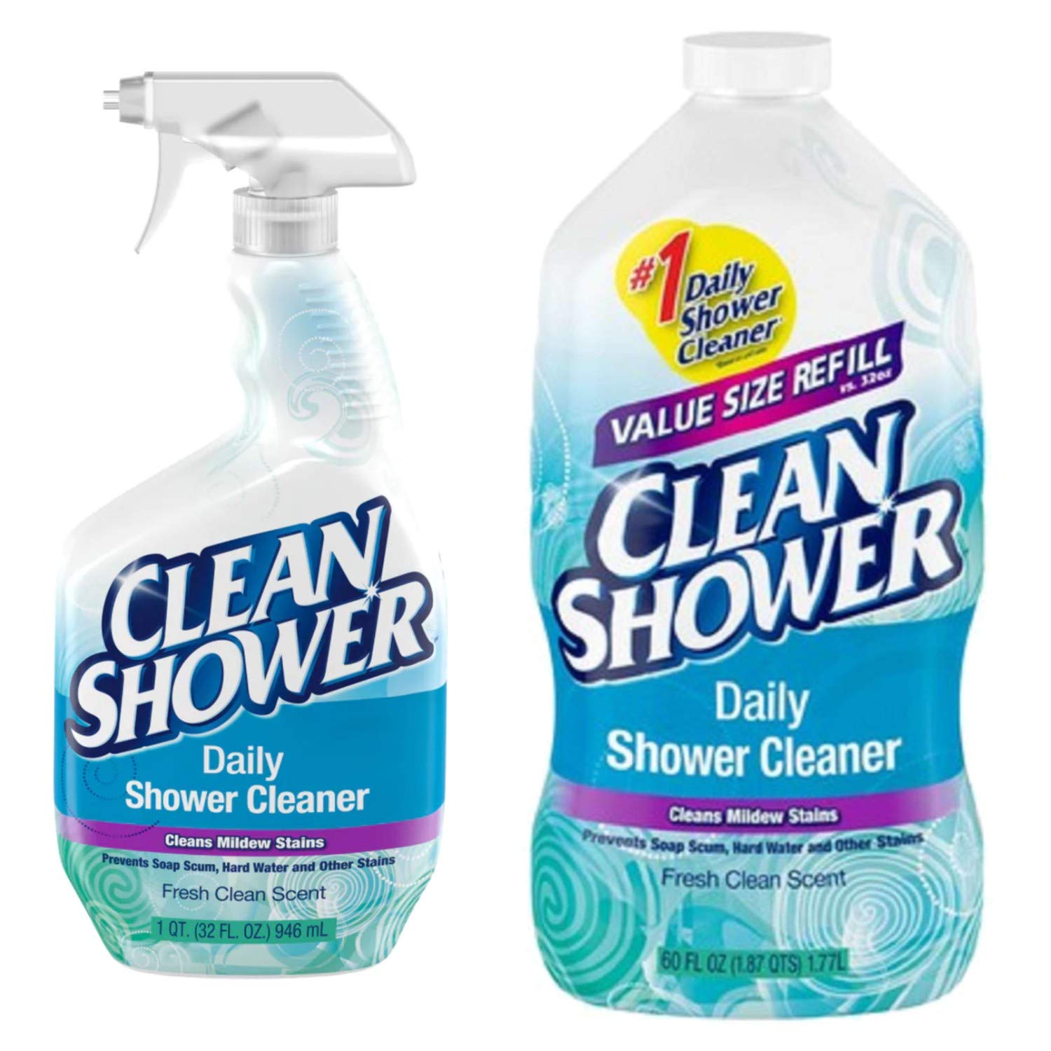 Mua Clean Shower, Daily Shower Cleaner - No Scrub Bundle Pack [32oz ...
