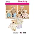 Simplicity 8155 Make Your Own Teddy Bear with Accessories and Clothes ...