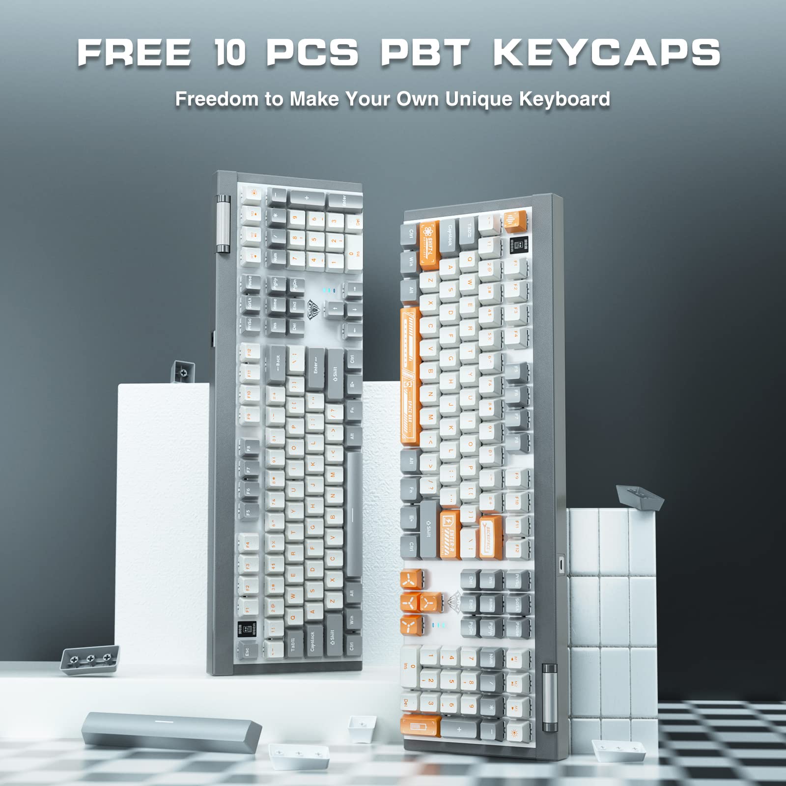 Mua AULA F3050 Wireless Mechanical Keyboard, Full-Size Hot Swappable ...