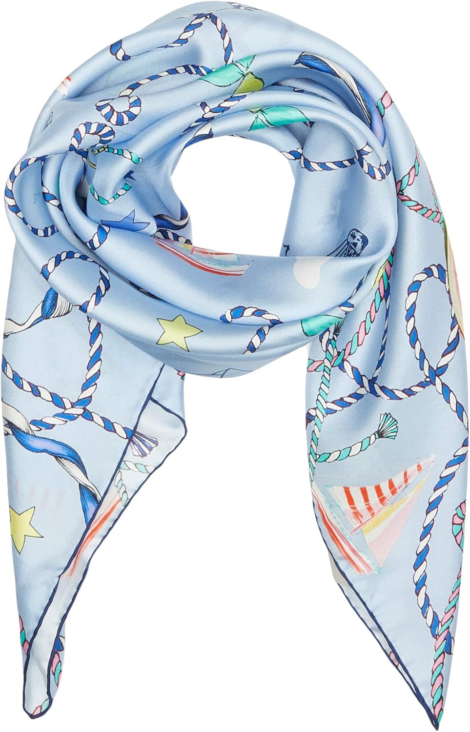 CODELLO Women's Damen großes Seidentuch | Halstuch aus 100% Seide ...