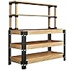 FLEXIMOUNTS Universal Steel Work Bench Leg Kit, Garage Storage Shelving ...