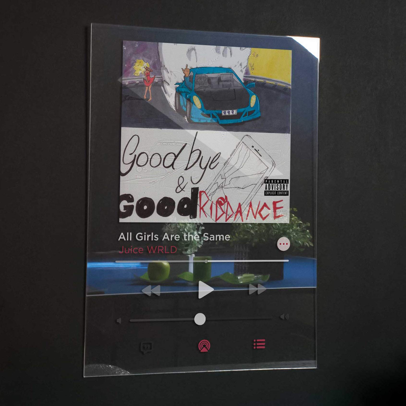 Buy Juice WRLD - Goodbye & Good Riddance Acrylic Plaque Modern Spotify ...