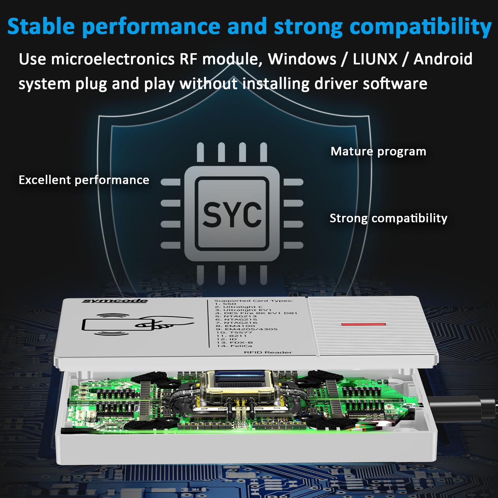 Mua RFID Reader 125KHz/13.56Mhz Dual-Frequency Reader 1326 Family ...