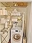 Amazon.com: Baoyouni 2-Layer Over Washing Machine Storage Rack Utility ...