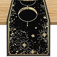 Amazon.com: Linen Moon Table Runner Mystical Tablecloth Boho Astrology ...