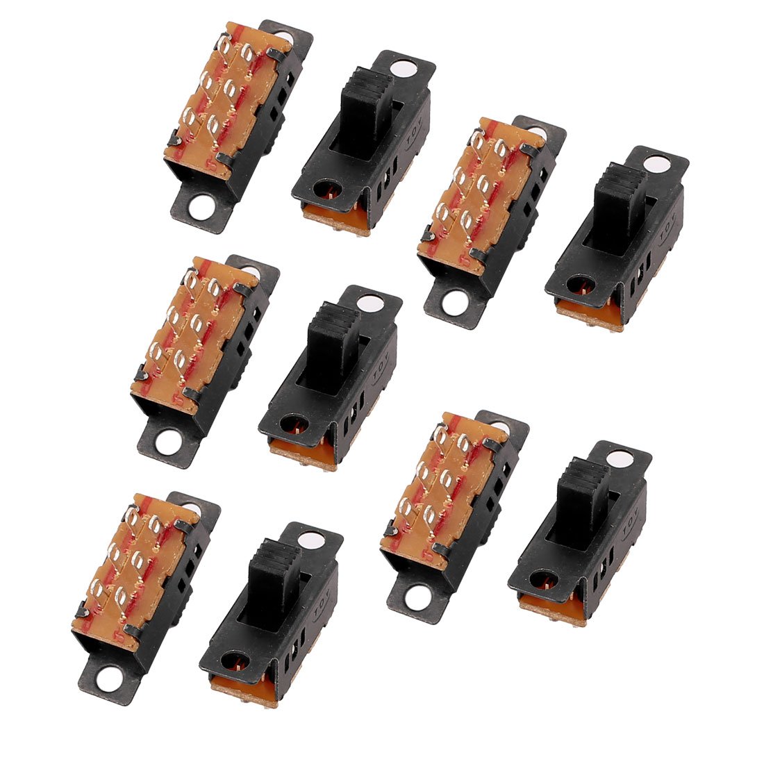sourcing map 10Stk. 3 Position 6P DPDT Mikro Miniatur PCB ...