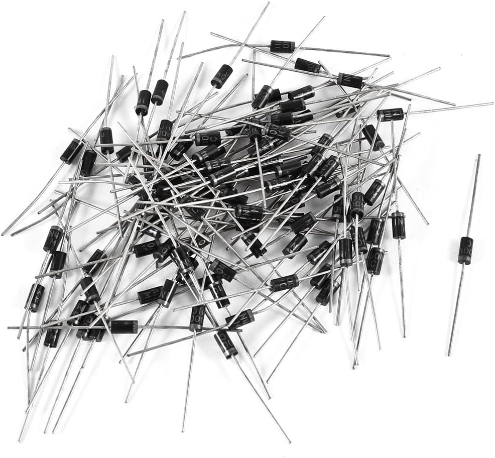Amazon.com: Aexit 100 Pcs Diodes IN4004 400V 1A Axial PCB Through ...