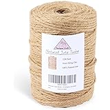 Amazon.com: 66 Feet 6mm Jute Rope 3 Ply ,100% Natural Thick Jute Hemp ...