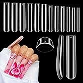 Amazon.com: UNA GELLA XXL Long Square Nails Tips 216 PCS No C Curve ...