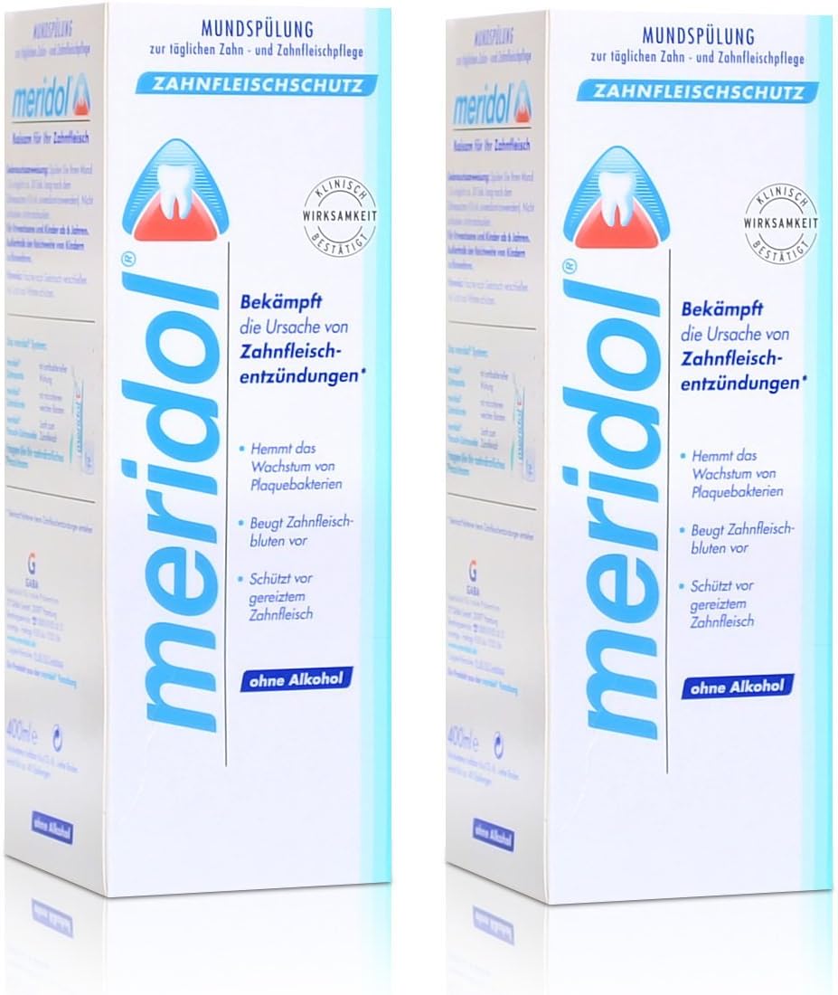 2x Meridol Mouth rinse Gingival barrier 400ml – without alcohol – BigaMart
