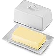 GOURMEX Large Butter Holder with Lid | Fits One Pound of Butter | Ideal ...