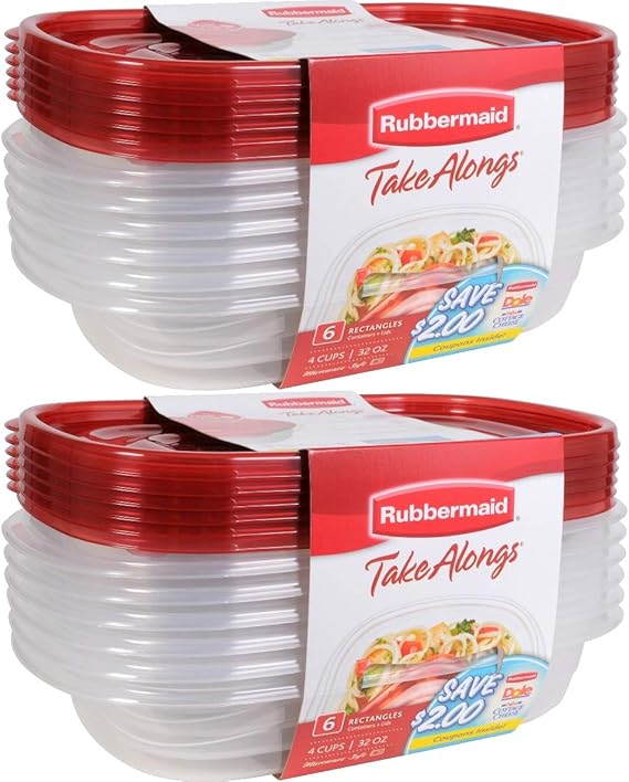 Amazon.com: Rubbermaid Take Alongs Food Storage Container, 4-Cup ...