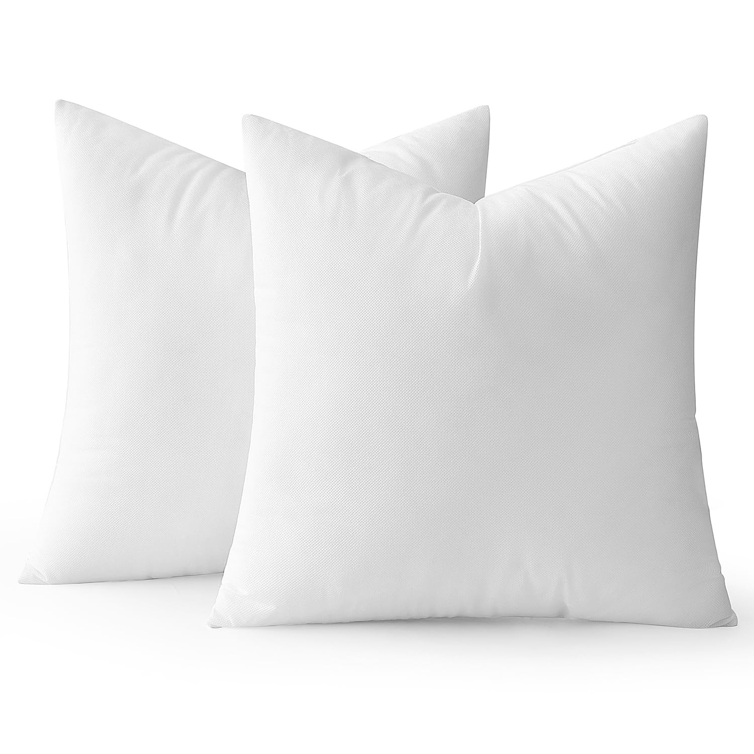 MIULEE 16x16 Pillow Inserts Set of 2, Square Decorative Throw Pillows ...
