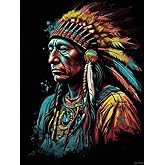 Amazon.com: RMSGOZO 5D Native American Diamond Painting Kits - Indians ...