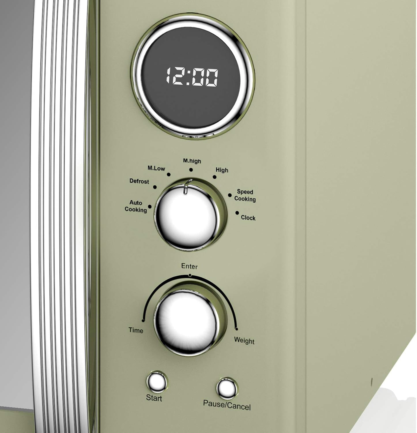 Swan SM22085GN Retro Digital Microwave, 25 Litres, 900 Watts, Green ...