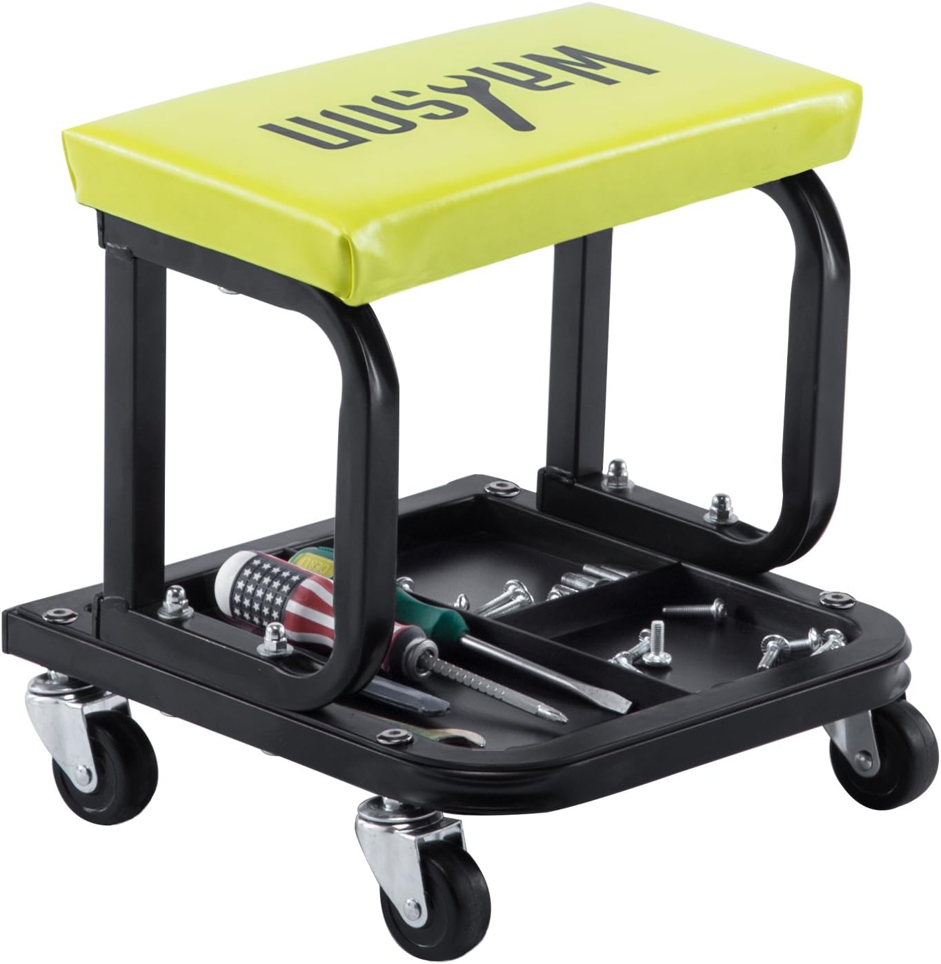 WAHSON OFFICE CHAIRS Mechanic Roller Seat for Garage with Three ...