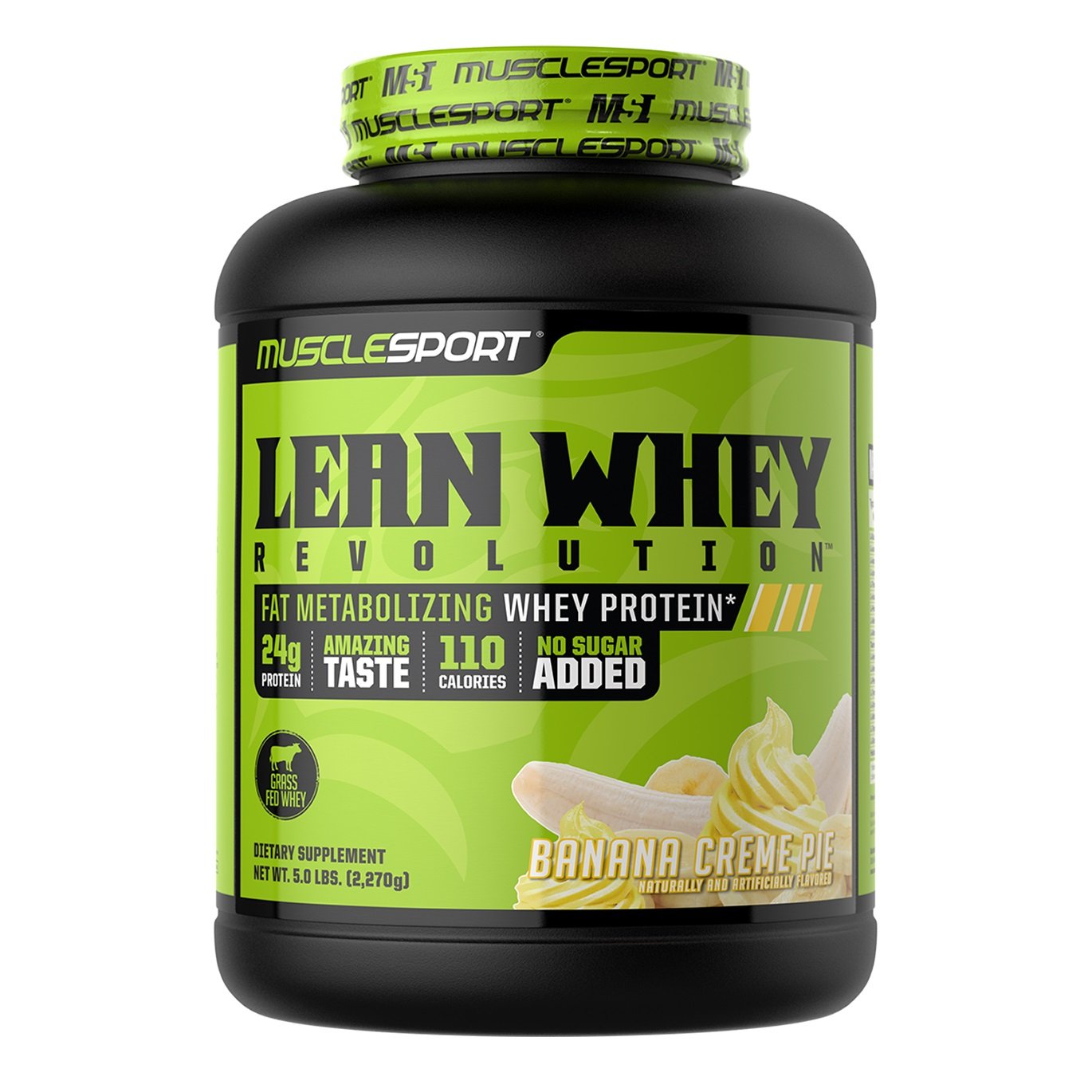 Amazon.com: MuscleSport Lean Whey Revolution Protein Powder, Whey ...