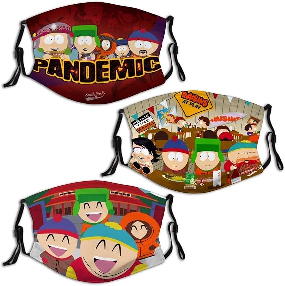 South Park 3 pcs face mask Adjustable Reusable Balaclava Bandana Drama ...