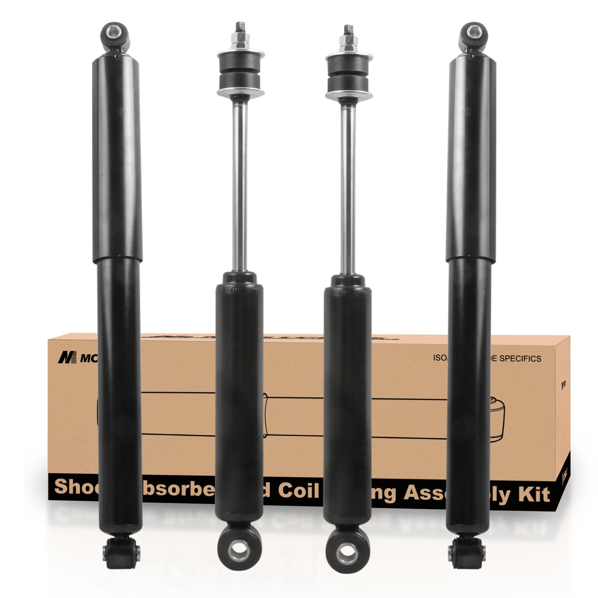 MOSTPLUS 4Pcs Front & Rear Struts Shocks Compatible for Compatible with ...