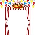 Amazon.com: Ziliny 4 Pcs Carnival Decorations Carnival Party Decorations 3 Circus Tent ...