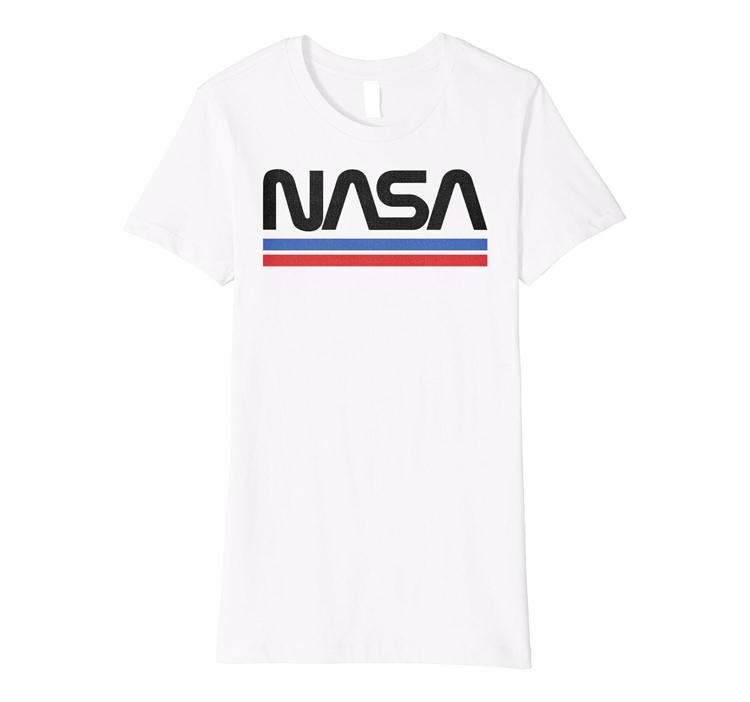 NASA Red Blue Stripe Minimal Logo Vintage Premium T Shirt-4LVS – 4loveshirt