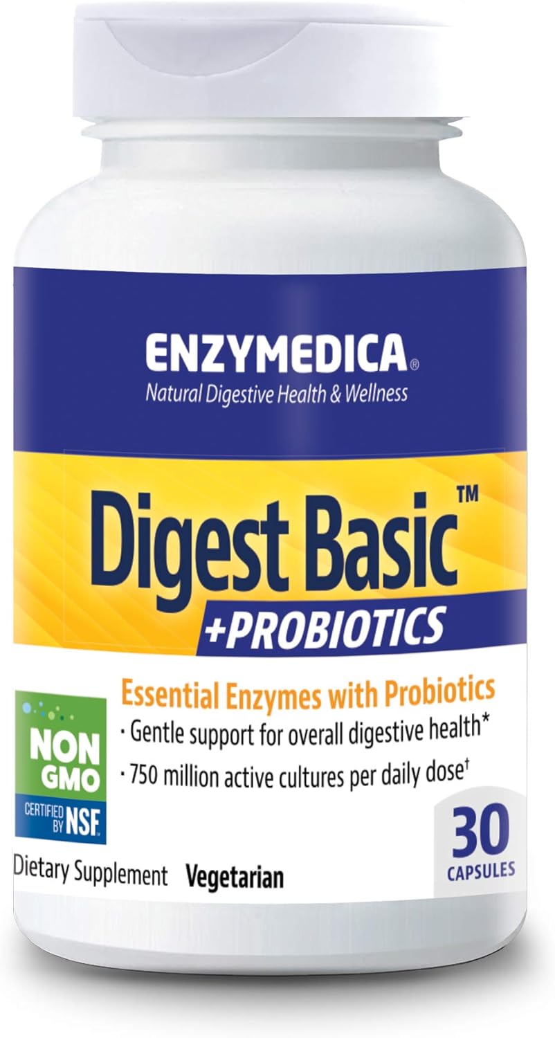 Enzymedica Digest Basic + Probiotics – 30 caps, 30 g – BigaMart