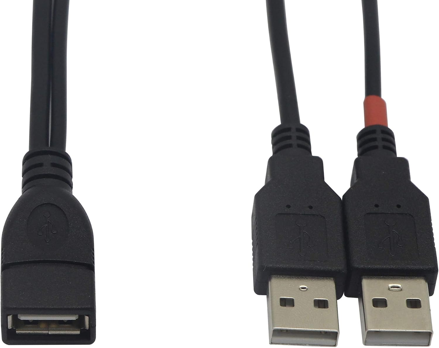 USB 2.0 Extension Cable – CERRXIAN USB 2.0 A Enhancer Y splitter Hub Adapter Cable, 1 Female to ...